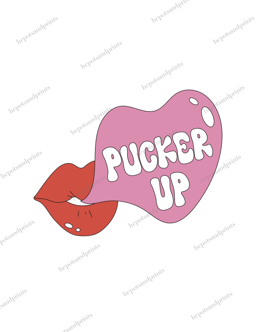 Valentines SVG - Pucker up Lips - PNG, Cold Cup, Cricut, Silhouette ...