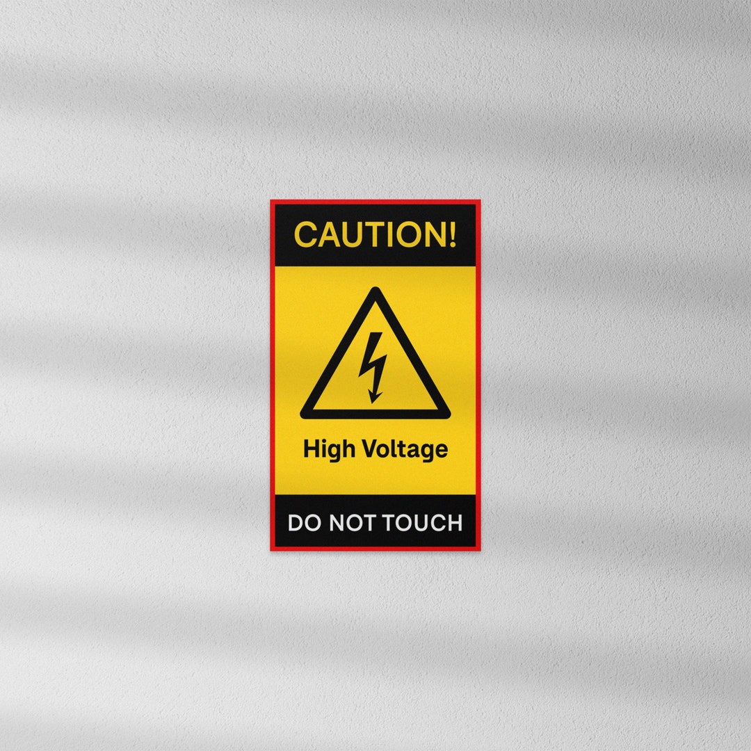 High Voltage Decal Set 5-pack - Etsy