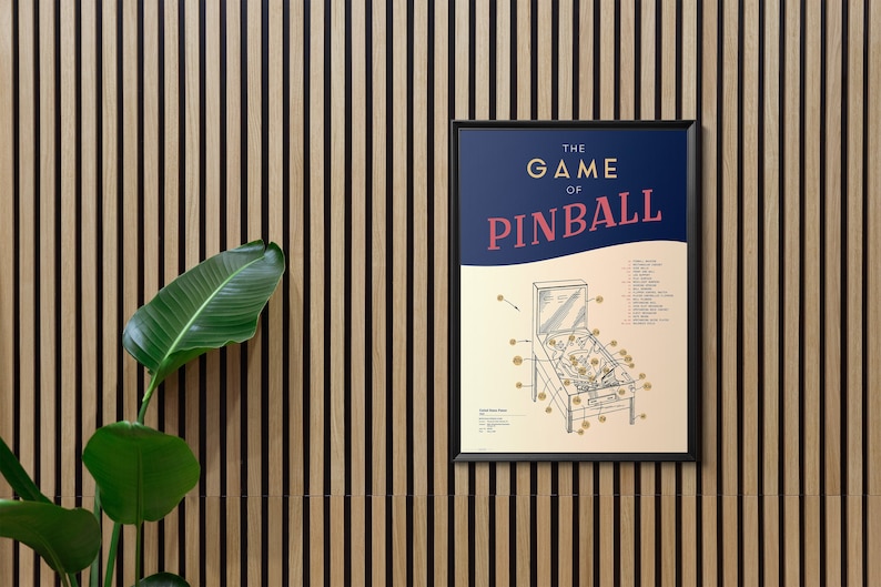 The Game of Pinball – Poster - Etsy