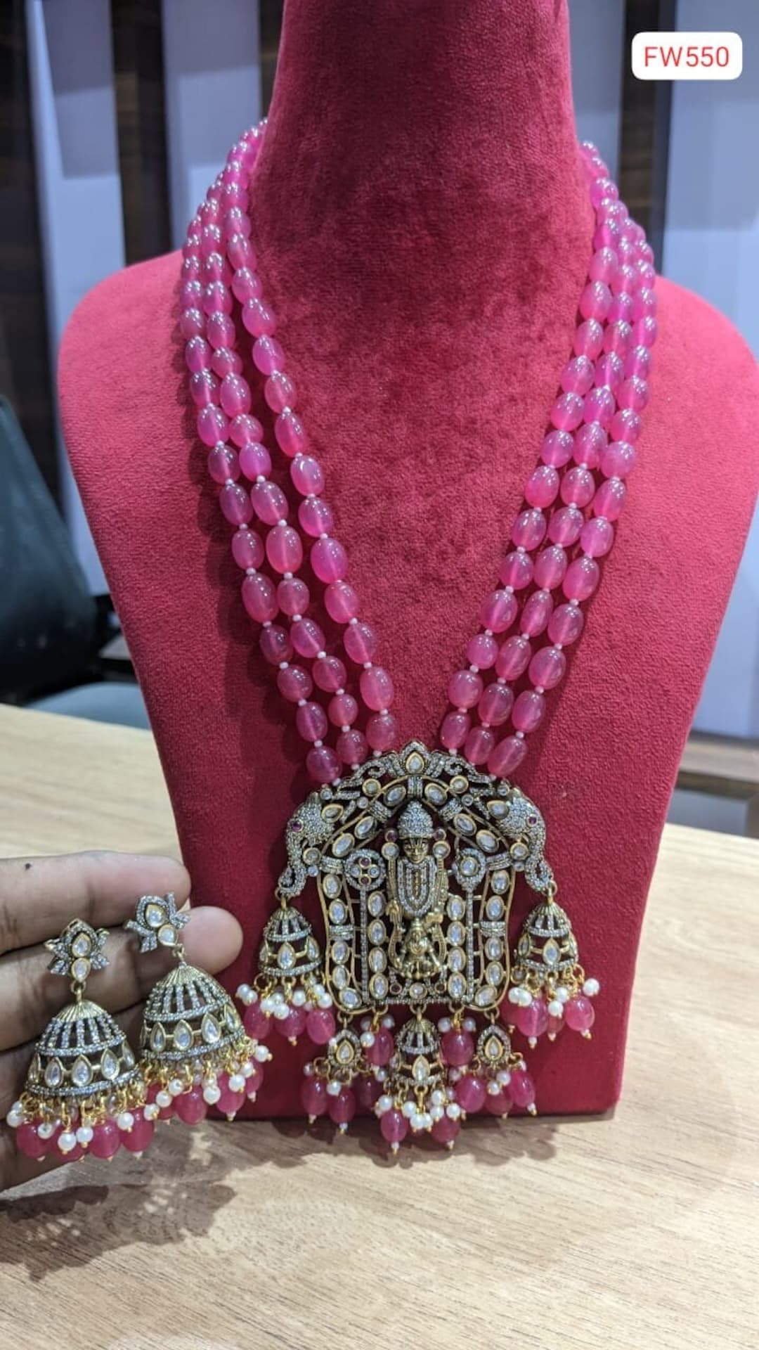 Kundan Long Rani Haram With Pearls and Victorian Pendant/ Victorian ...