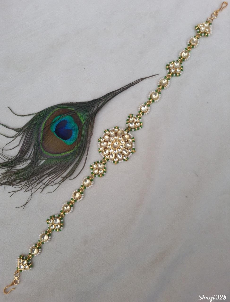 Jadau Pachi Kundan Matha Patti & Mangtika /matha Patti Bridal /indian ...
