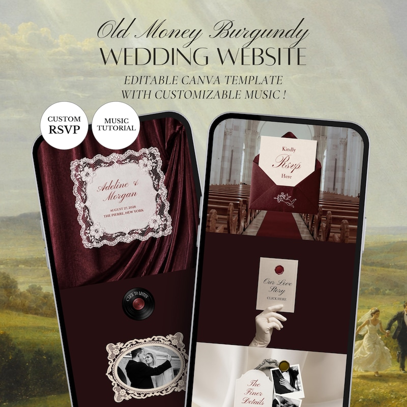 Burgundy Wedding Backdrop - Etsy