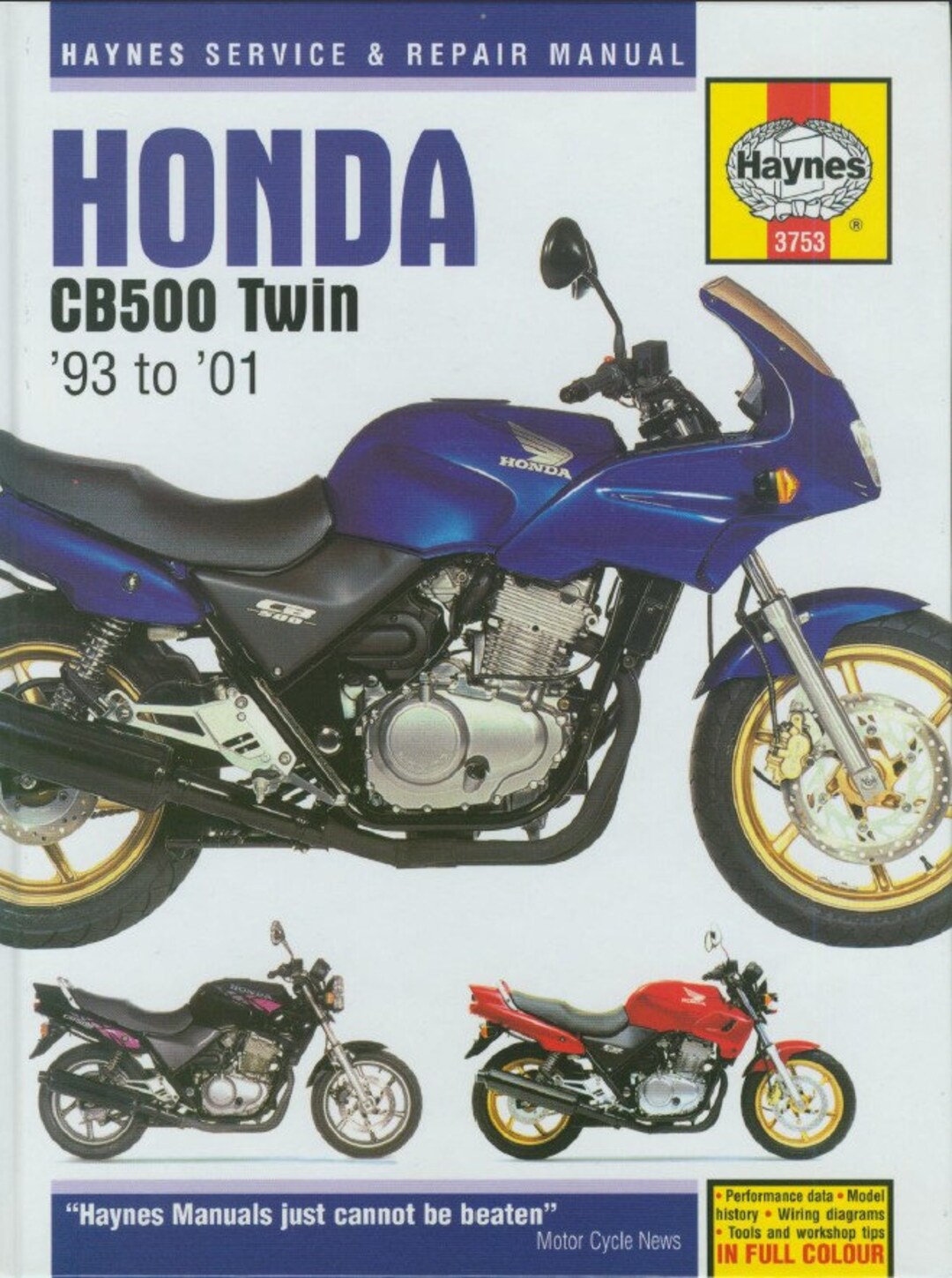 Honda Cb500 S 93 Haynes Service Manual 250 Pages - Etsy