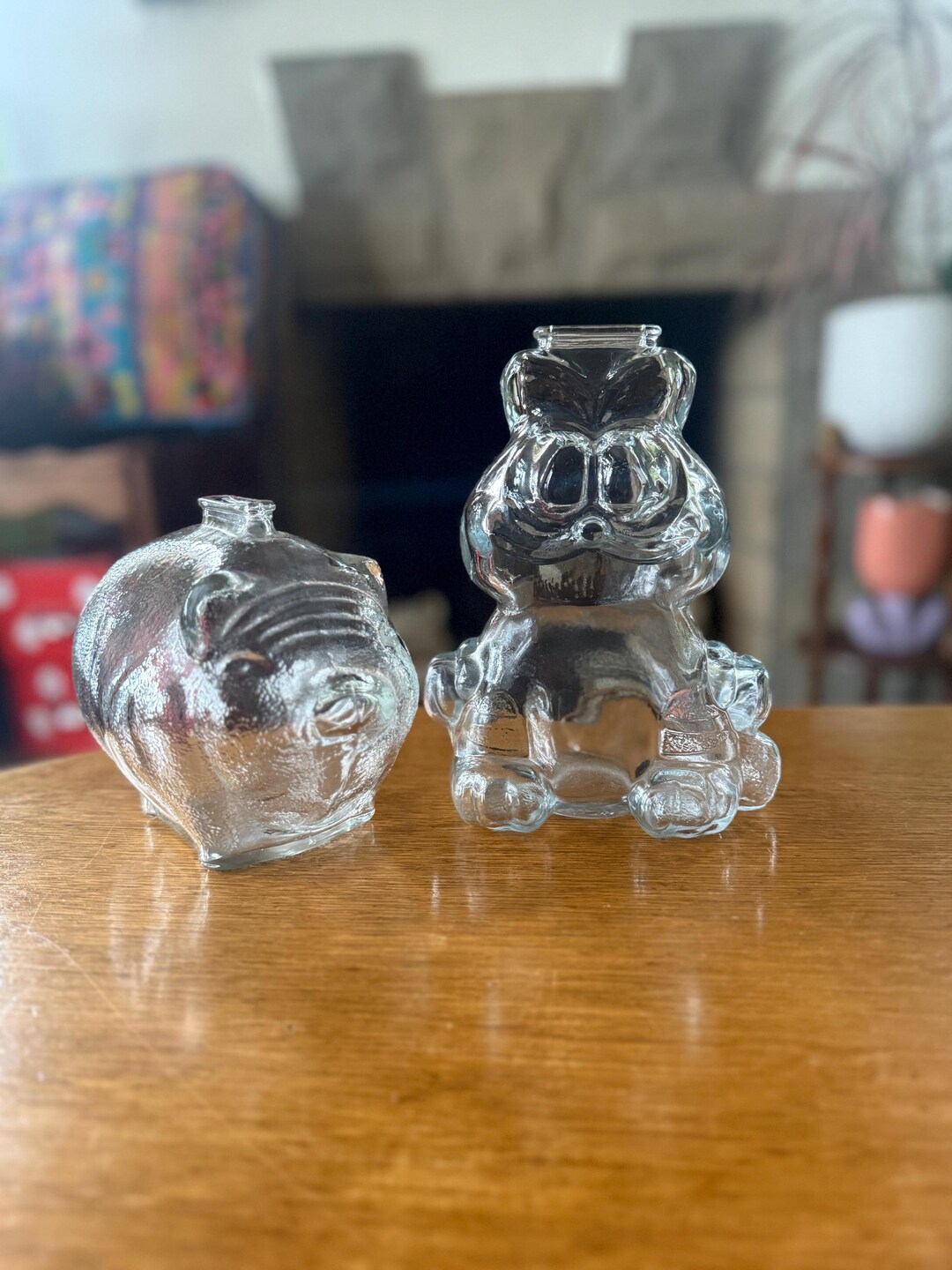 Vintage Anchor Hocking Clear Glass Coin Banks - Etsy