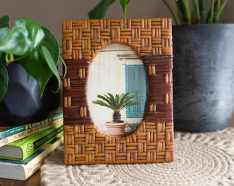 Rattan Picture Frame | Etsy