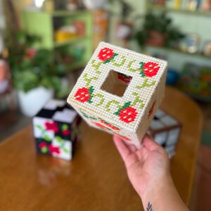 Vintage Needlepoint Tissue Boxes - Etsy