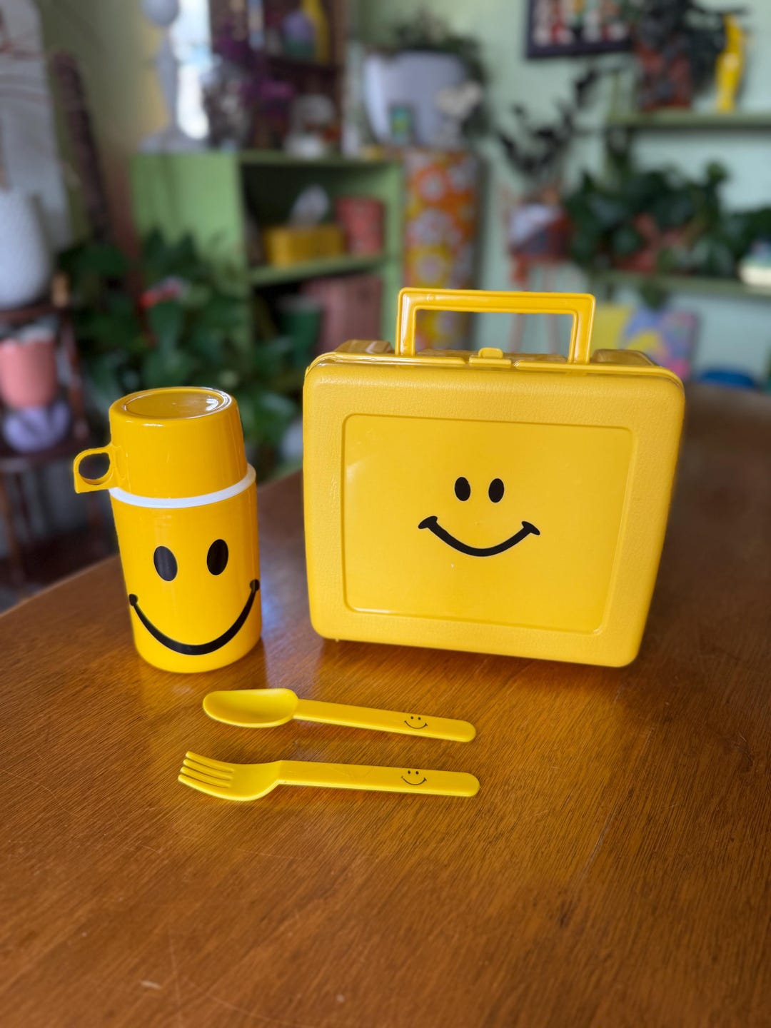 Vintage 90's Smiley Lunch Box Set - Etsy