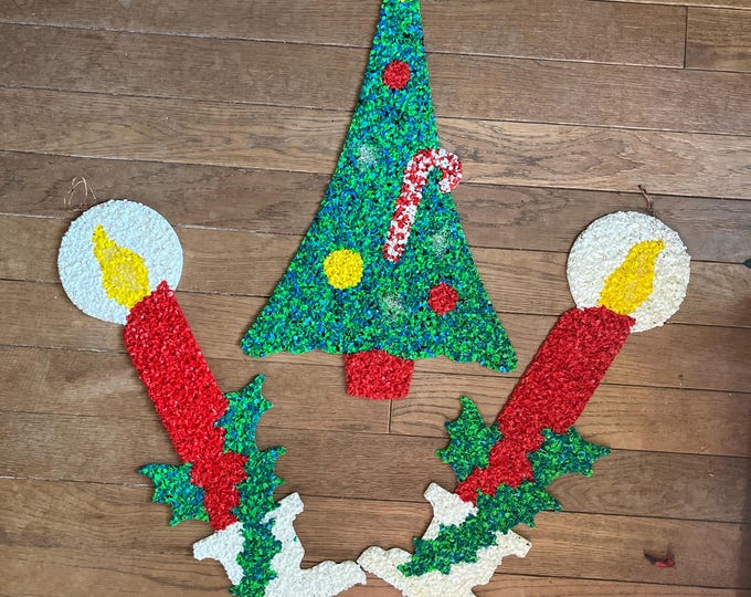 Vintage Melted Plastic Popcorn Christmas Decor - Etsy