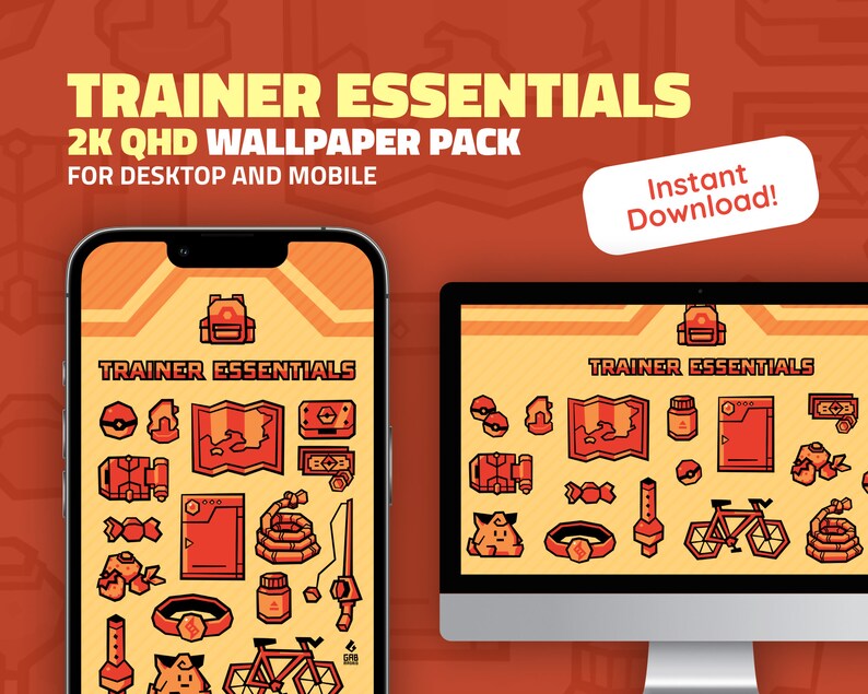 Pokemon Trainer Essentials 2K QHD Wallpaper Pack for Desktop - Etsy