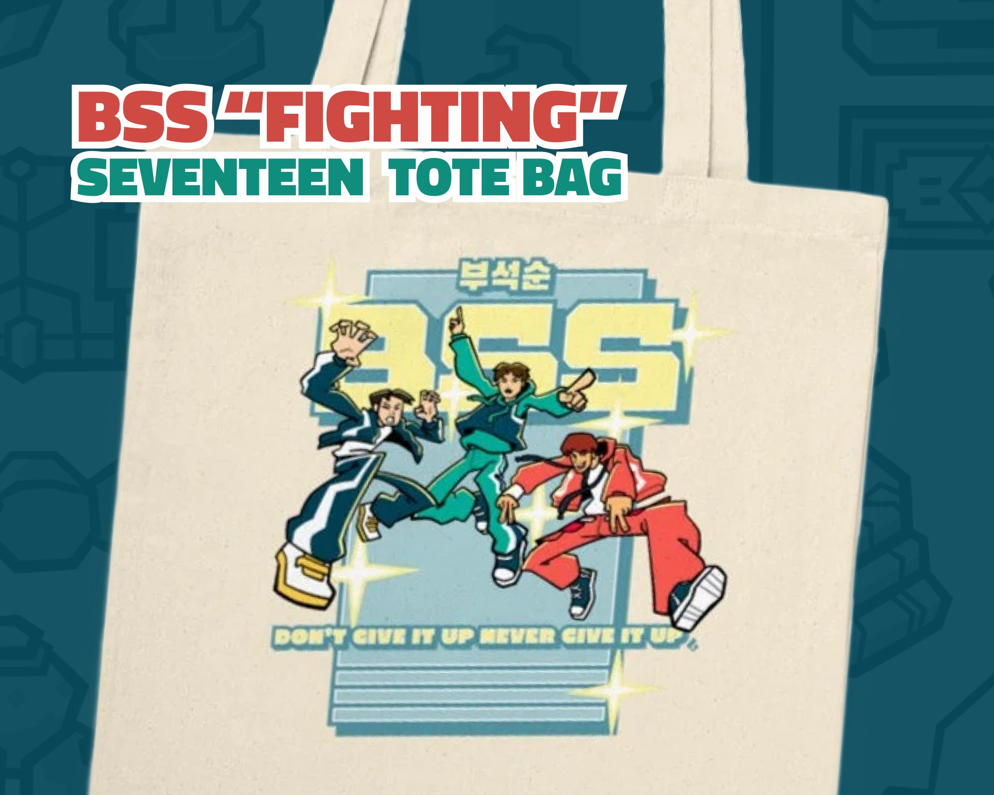 Kpop BSS Fighting Seventeen Premium Tote Bag - Etsy
