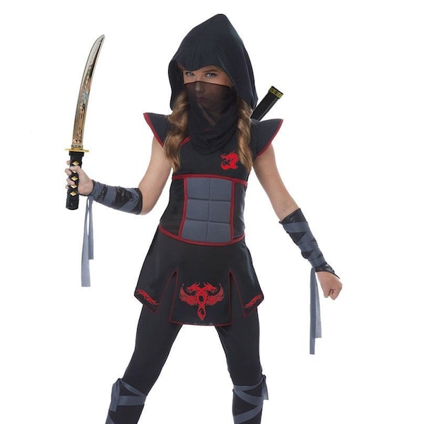 Black Ninja Costume Kids - Etsy