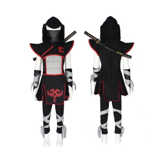 Spy Ninja Girl Child Costume Black Luxury | Etsy