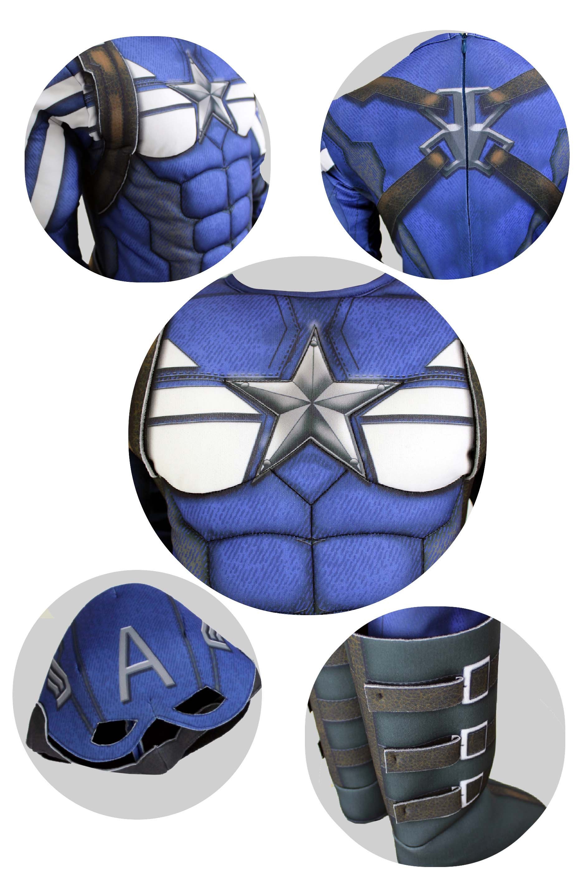 Captain Super Hero Kids Costume Luxury, America Cosplay Costume ...