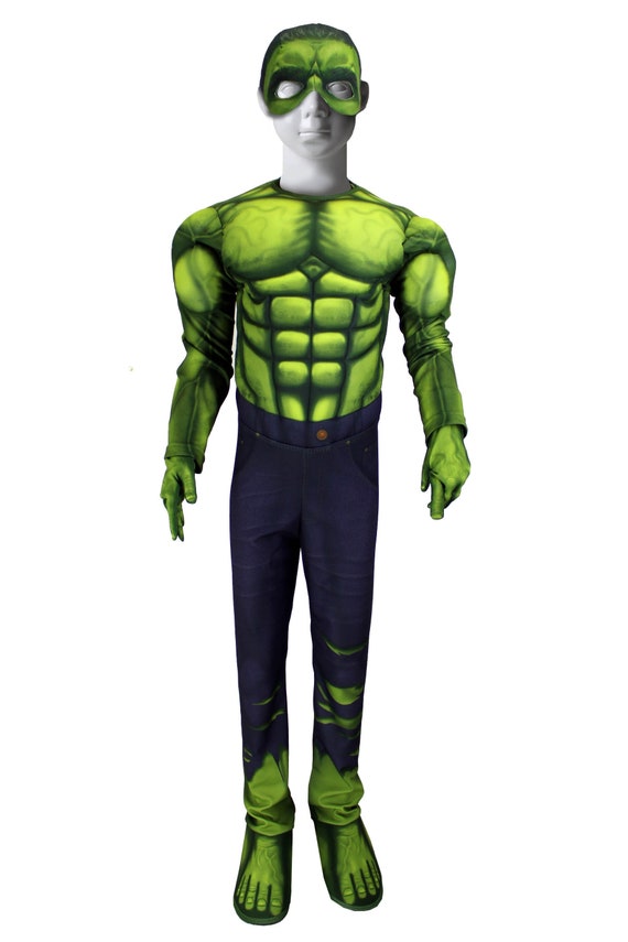 Green Man Kids Costume Luxury Green Superhero Costume Green - Etsy