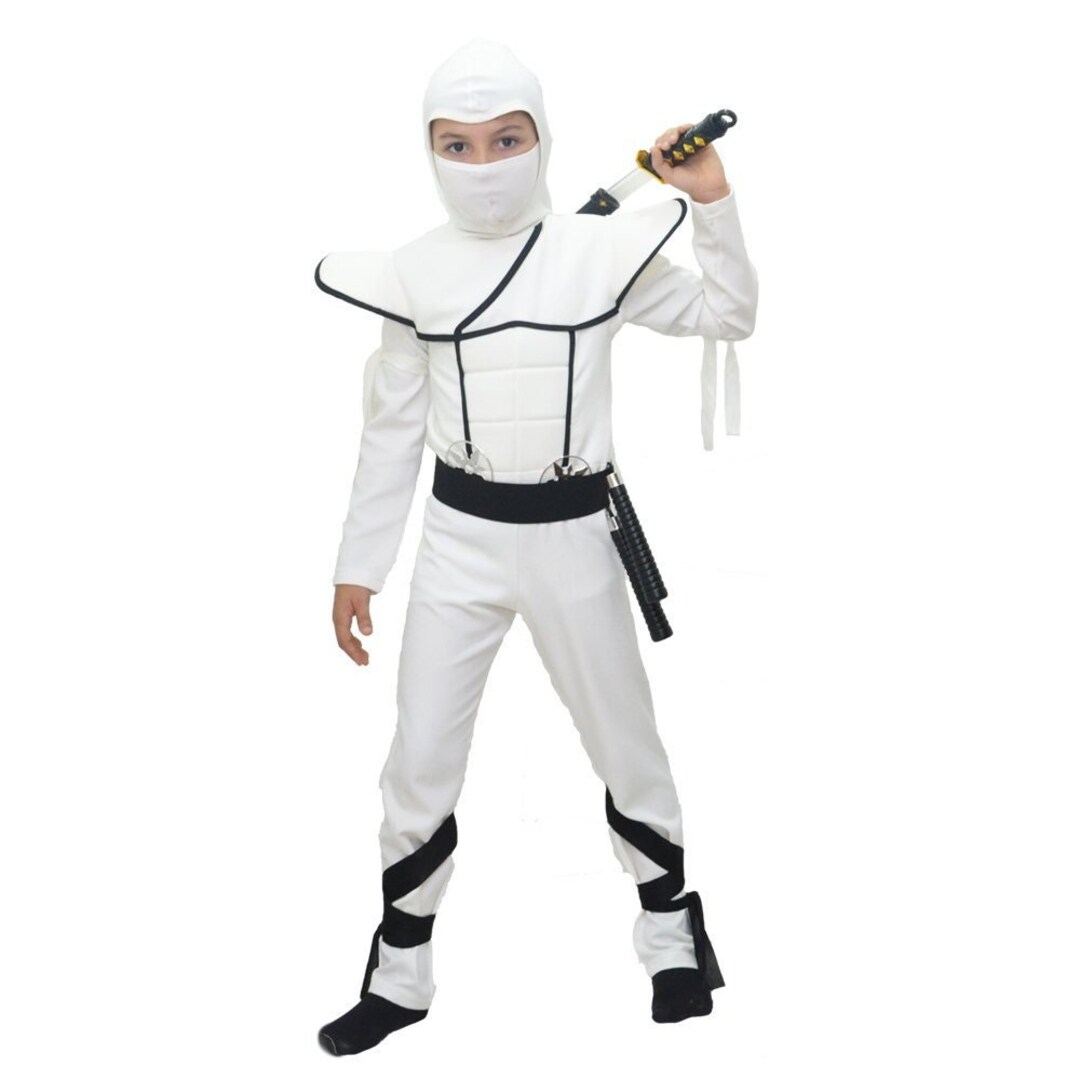 Secret Ninja Kids Costume White Luxury - Etsy