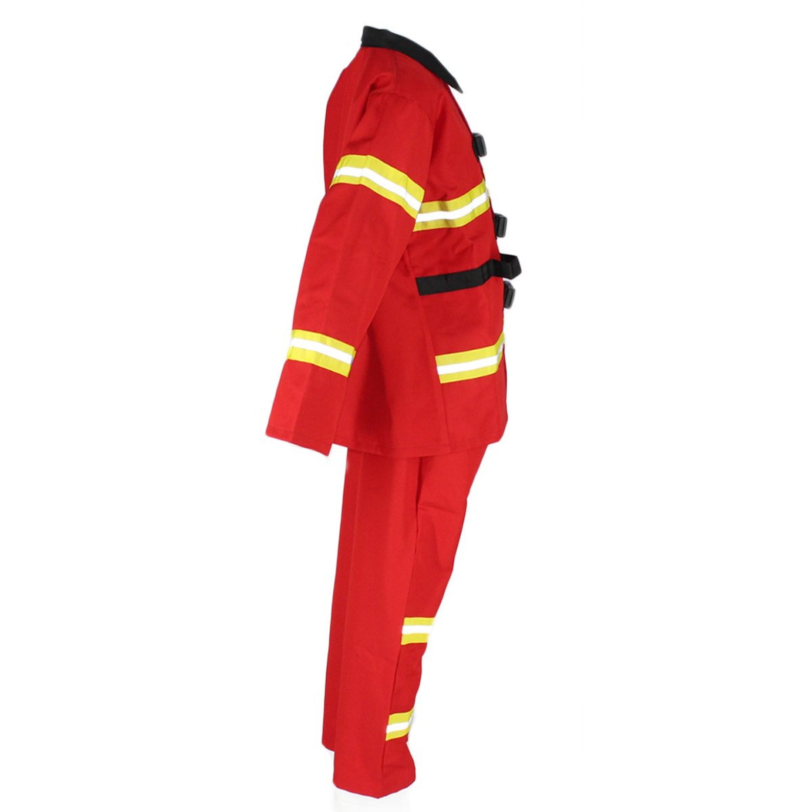 Red Firefighter Costume for Kids, Fireman Outfit With Toy Accessories ...