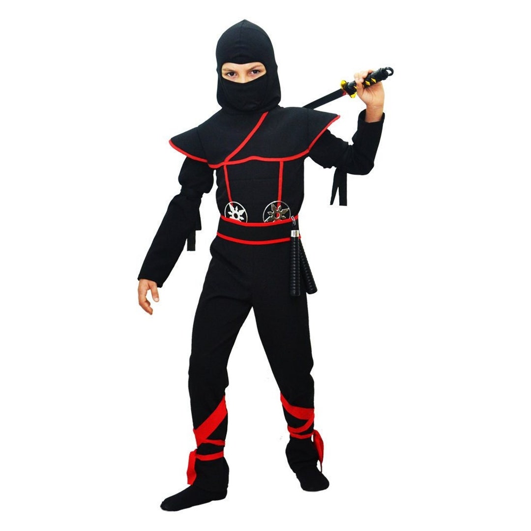 Secret Ninja Kids Costume Black Luxury - Etsy