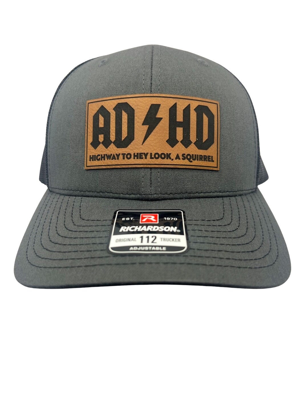 ADHD Oh Look a Squirrel Hat | Custom Hat | Funny Hats - Etsy