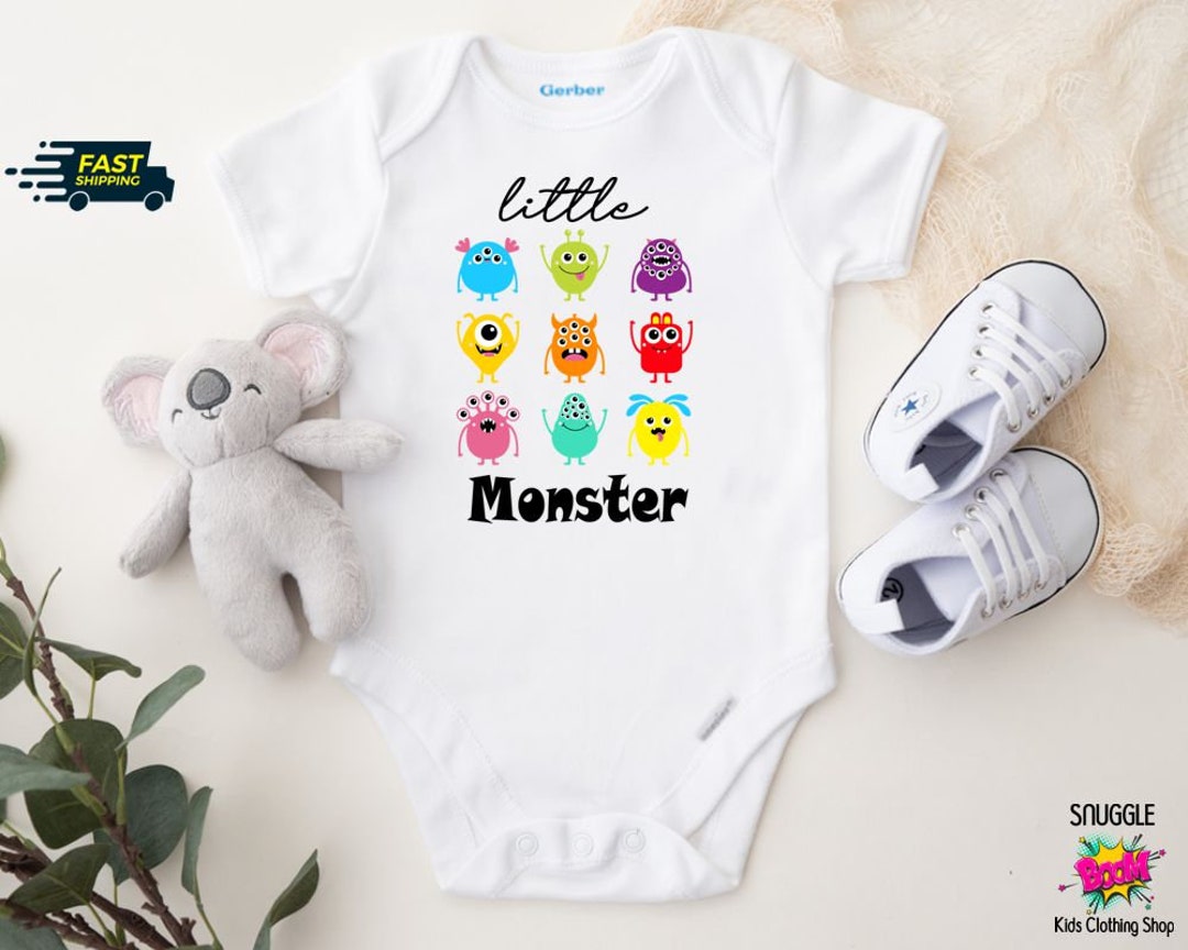 Little Monster Onesie® - Cute Custom Onesie® - Monster Onesie® - Funny ...