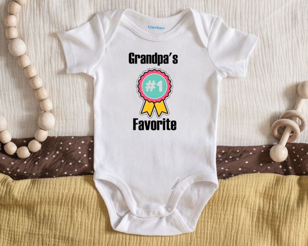 Grandpa's Favorite Onesie® Cute Custom Onesie® Cute Onesie® Cute Gift ...