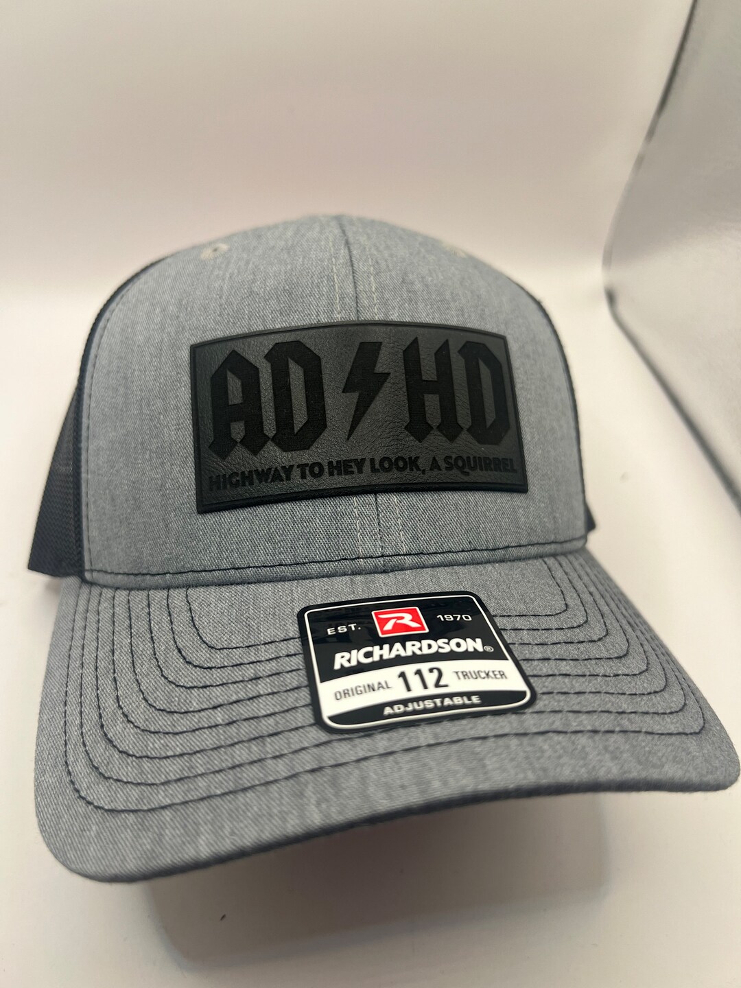ADHD Oh Look a Squirrel Hat | Custom Hat | Trades Hats - Etsy
