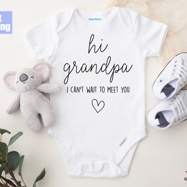 I Cant Wait to Meet You Grandma and Grandpa - Etsy