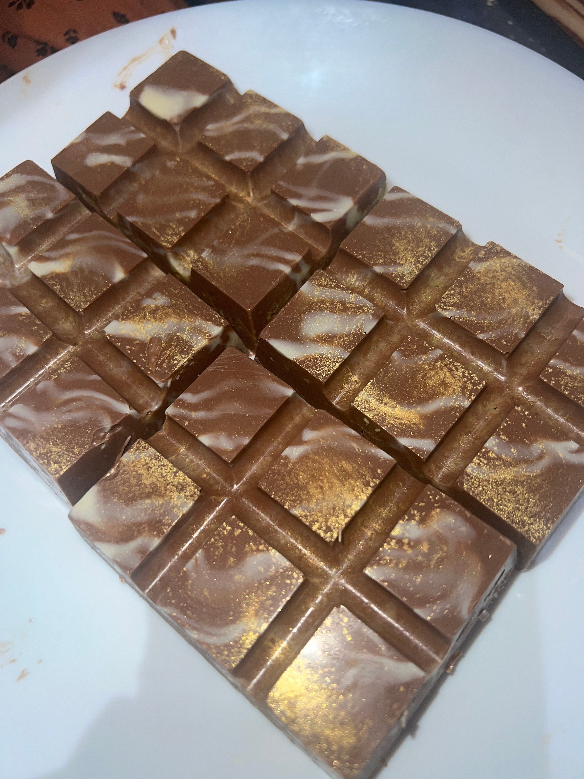 Dubai Chocolate, Kunafa Chocolate, 1 Bar, 6 Squares - Etsy UK