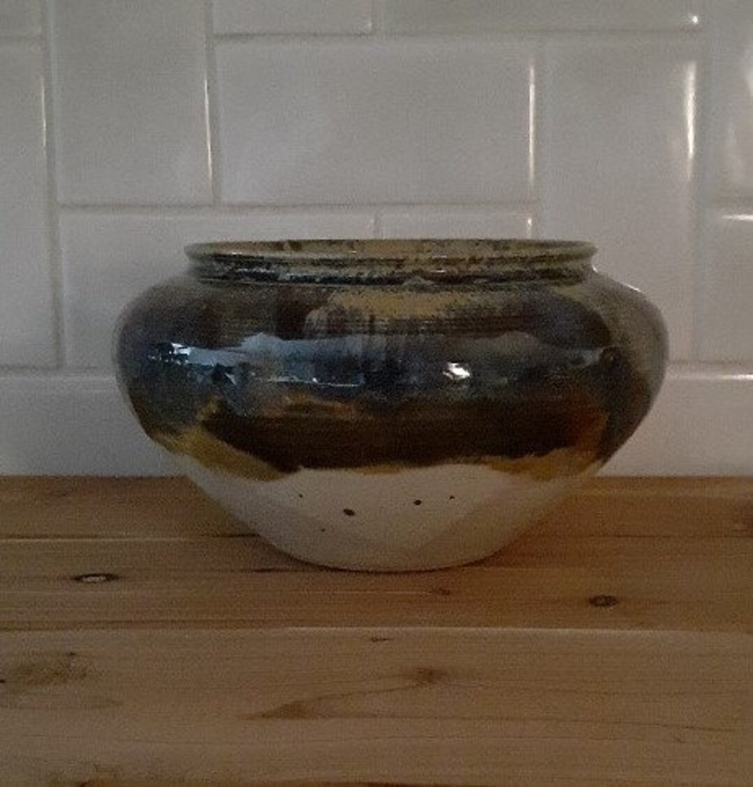 Michael Nowack Bowl, Vintage Art Pottery, Signed Nowack Bowl, Drip ...