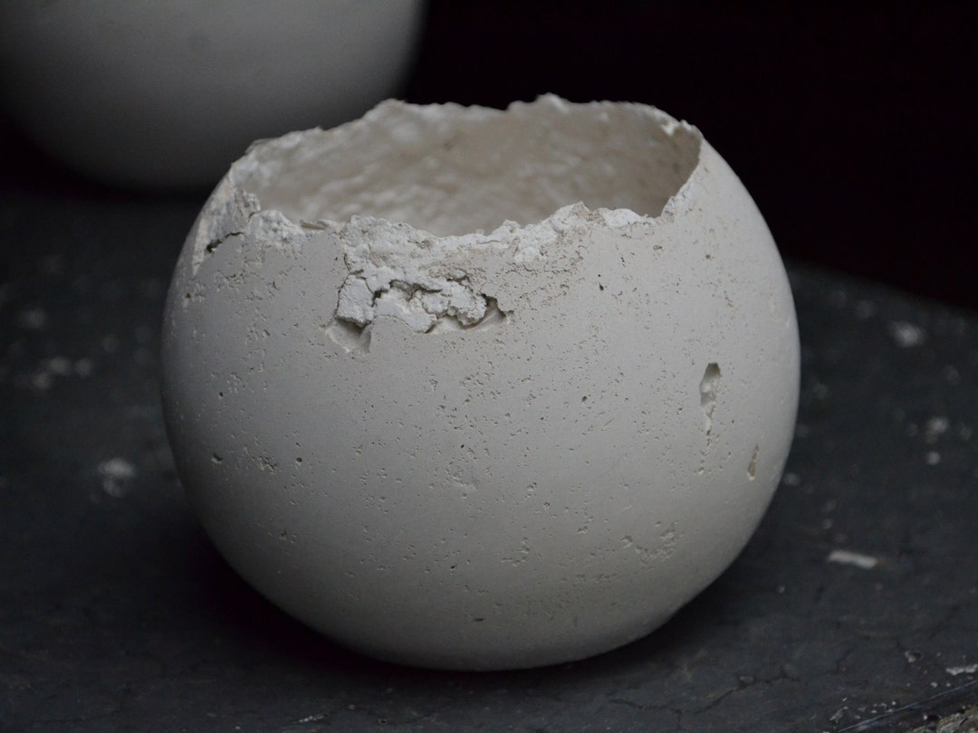 Handmade Magnesium-limestone Concrete Vessel: Boho Home Decor - Etsy
