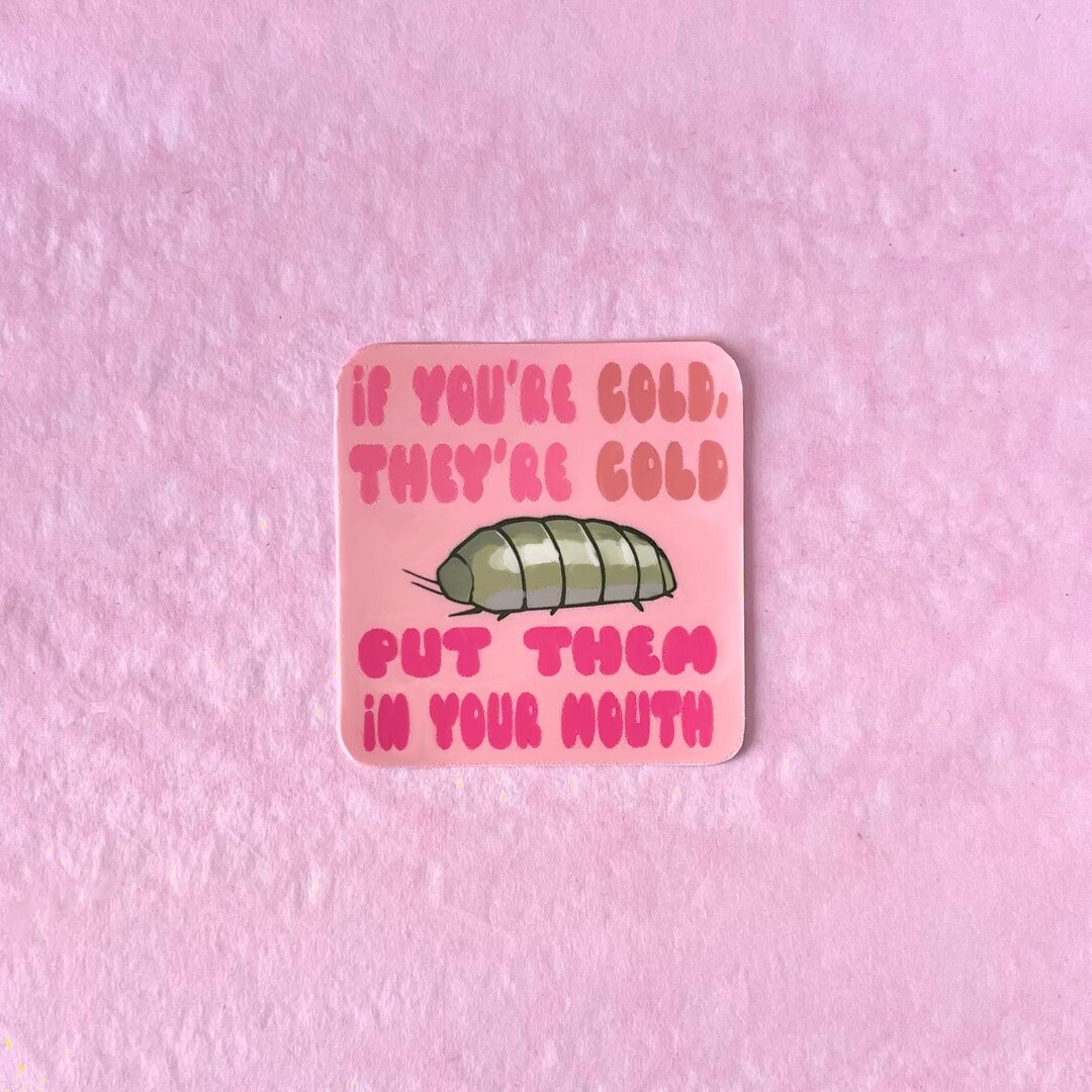 Roly Poly Funny Pill Bug Insect Meme Cute Matte Waterproof Weatherproof ...