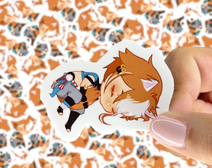 Gorou Sticker Kawaii Mini Chibi Genshin Impact Sleeping Waterproof ...