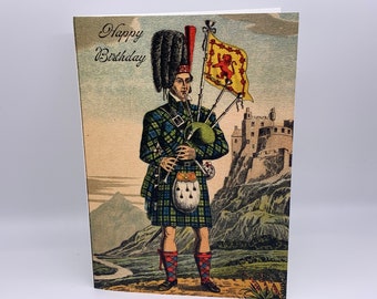 Highland Piper Card - Etsy
