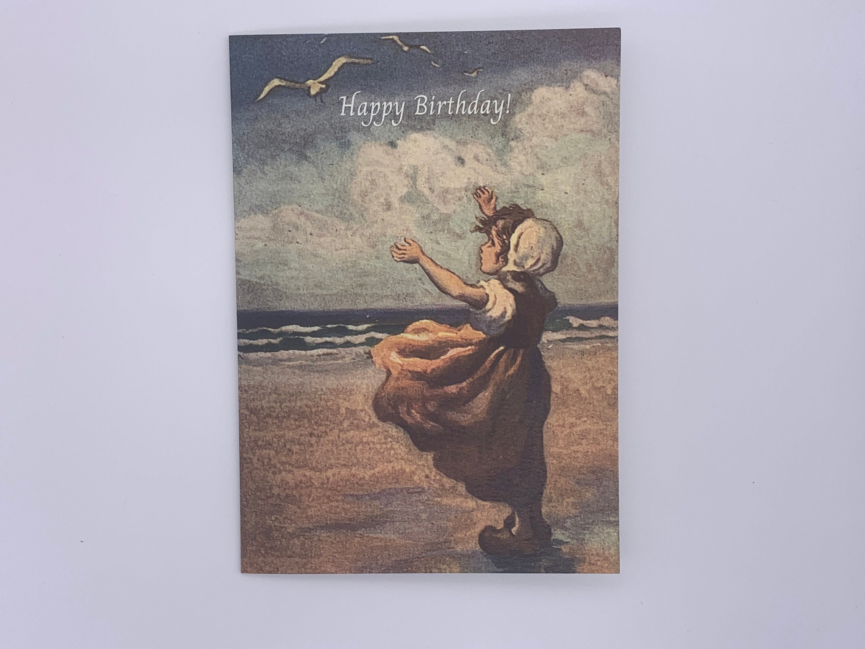 Dutch Birthday Card 'the Wild Waves'. Vintage Style Birthday Card ...