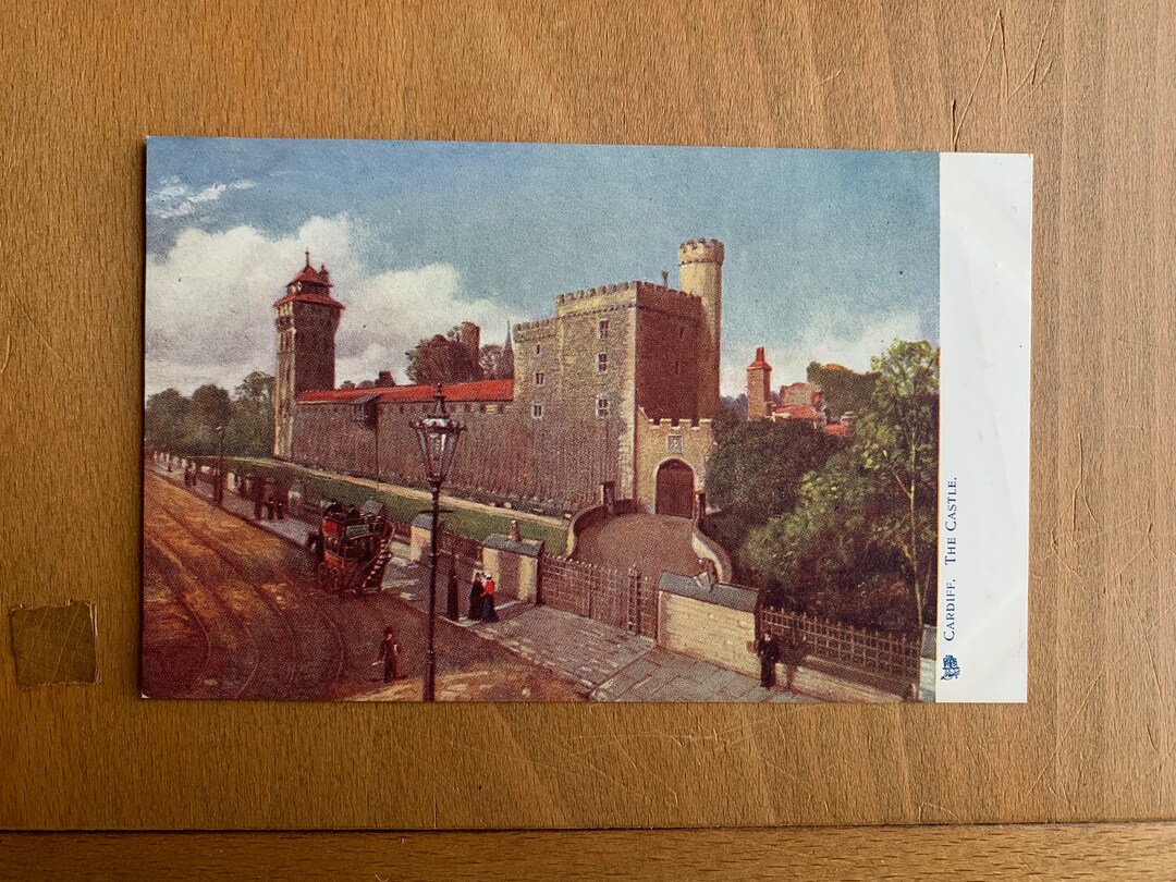 Antique Cardiff Castle Postcard: Raphael Tuck Oilette, Wales C1904 - Etsy