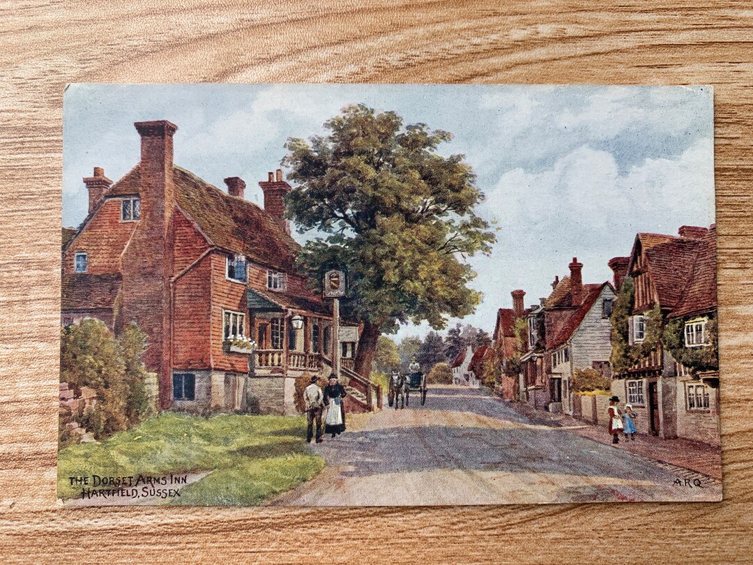 Antique Dorset Arms Inn Postcard, Hartfield Sussex, A R Quinton (PC04 ...