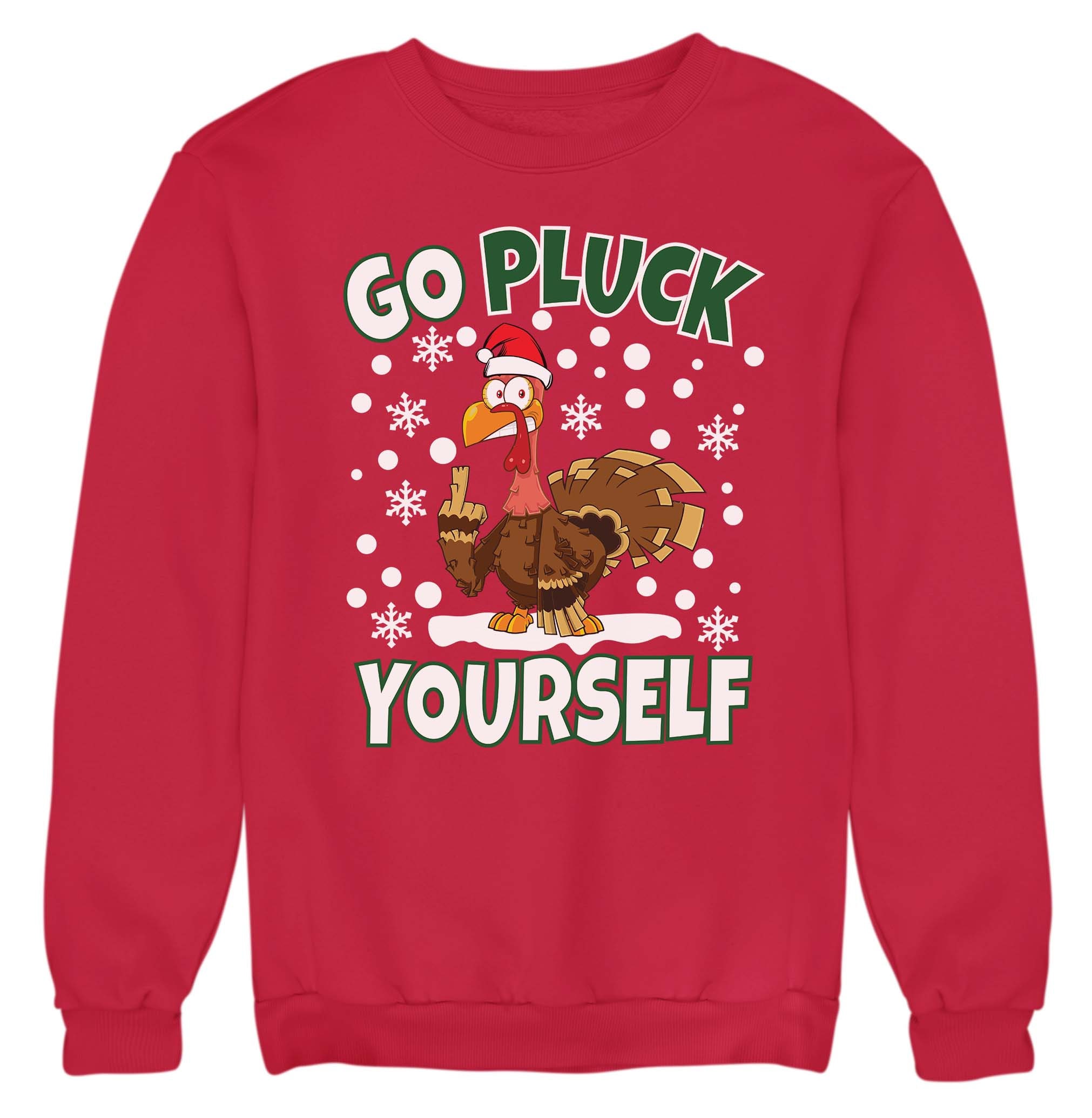 Go Pluck Yourself Christmas Turkey Jumper Sweater Adults & Kids Sizes ...