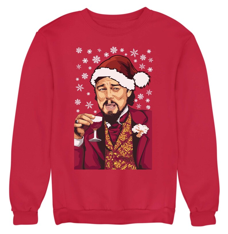 Leo Dicaprio Meme Christmas Jumper Sweater Adults & Kids - Etsy UK