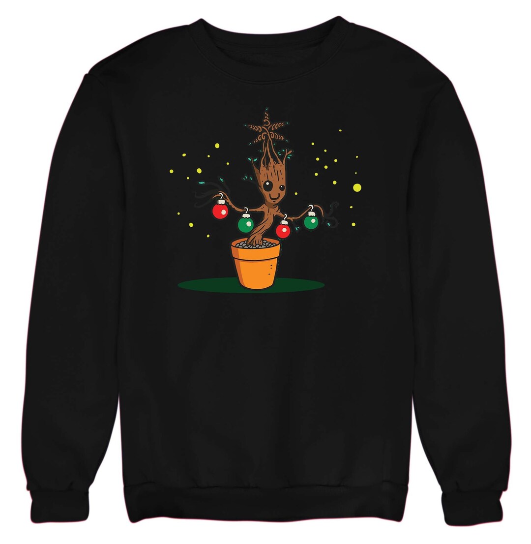 Groot Christmas Tree Jumper Sweater Adults & Kids Sizes, Funny ...