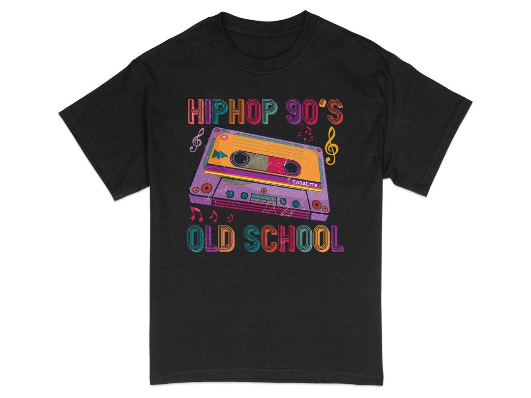 90s Hiphop Old School T-shirt, Retro Cassette Tape Graphic Tee, Music ...