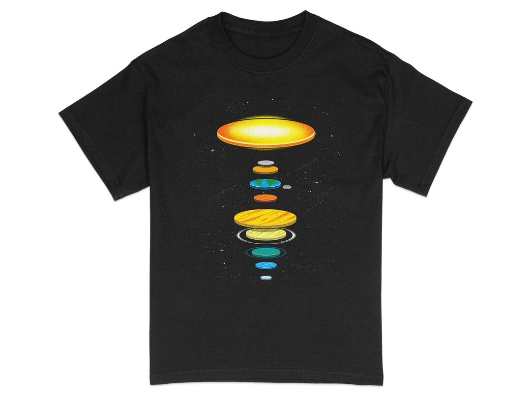 Colorful Solar System Planets T-shirt, Astronomy Enthusiast Tee, Space ...