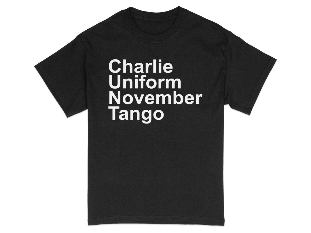 Men's Graphic Tee Charlie Uniform November Tango, Military Alphabet ...