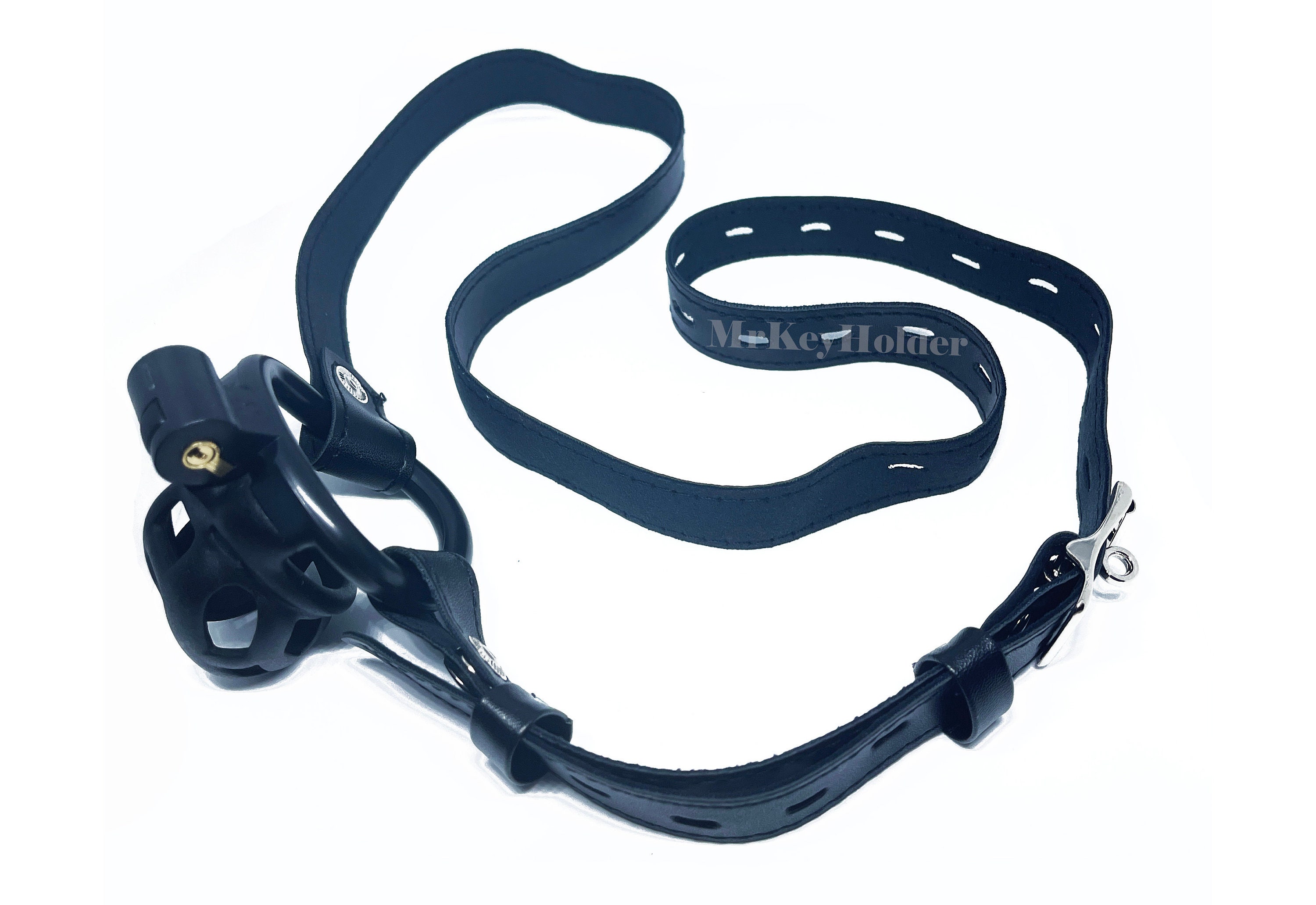 Chastitycage Leather Belt Adjstable Strap On Universal Fit chastity ...