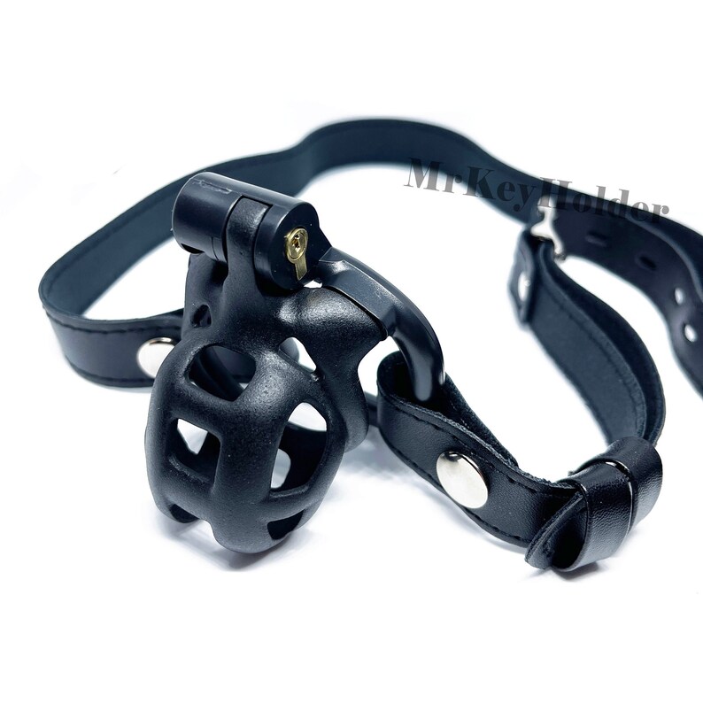 Chastitycage Leather Belt Adjstable Strap On Universal Fit chastity ...