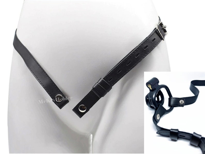 Chastitycage Leather Belt Adjstable Strap On Universal Fit chastity ...