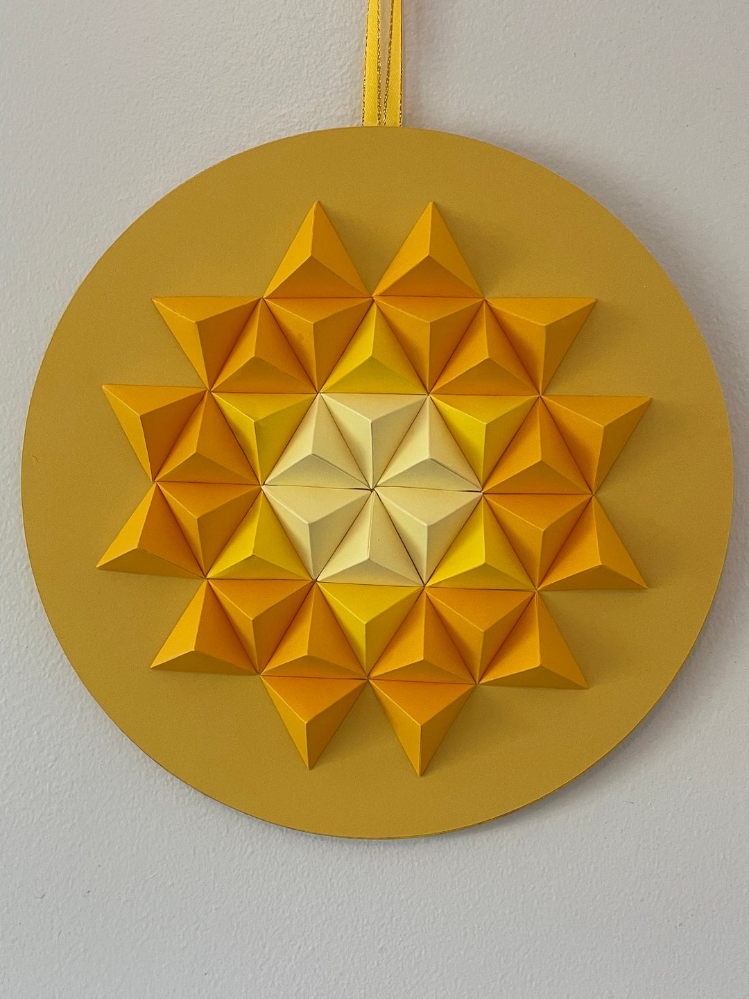Handmade You Are My Sunshine 3D Triangles Wall Art - Etsy