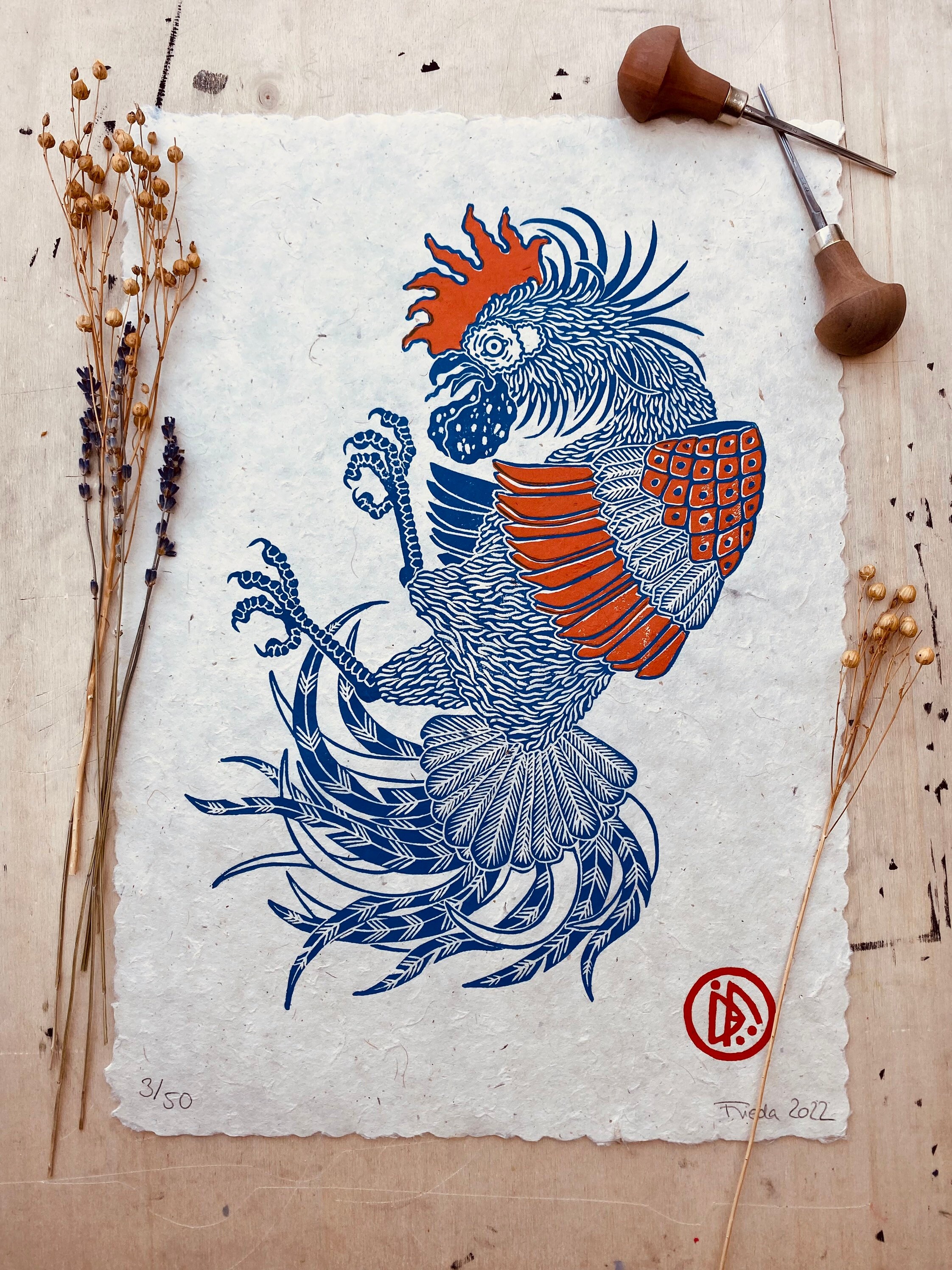 Traditional Japanese Rooster Tattoo