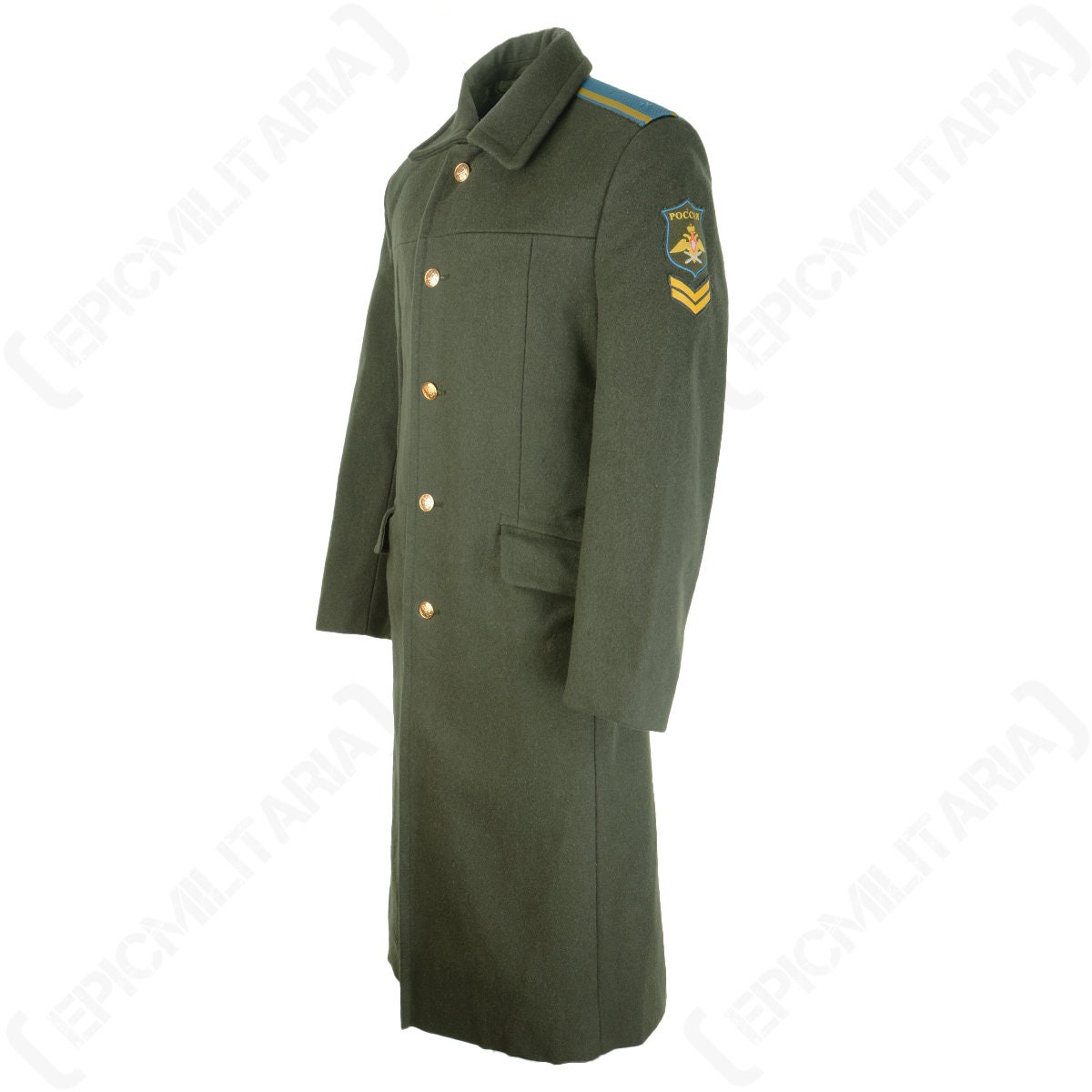 Original Russian Army Air Force Wool Field Coat Warm 90% Wool With Gold ...