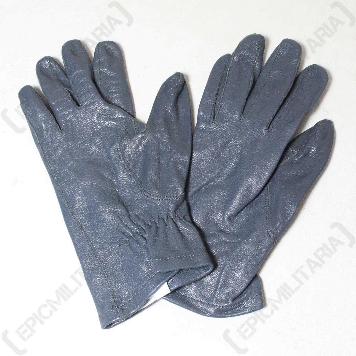 Original German Army Leather Gloves - Grey - Genuine Military Surplus ...