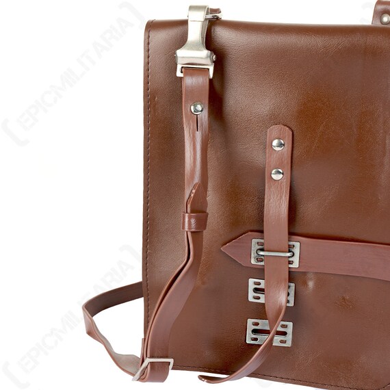 Original East German Brown Vinyl Map Case - Waterproo… - Gem