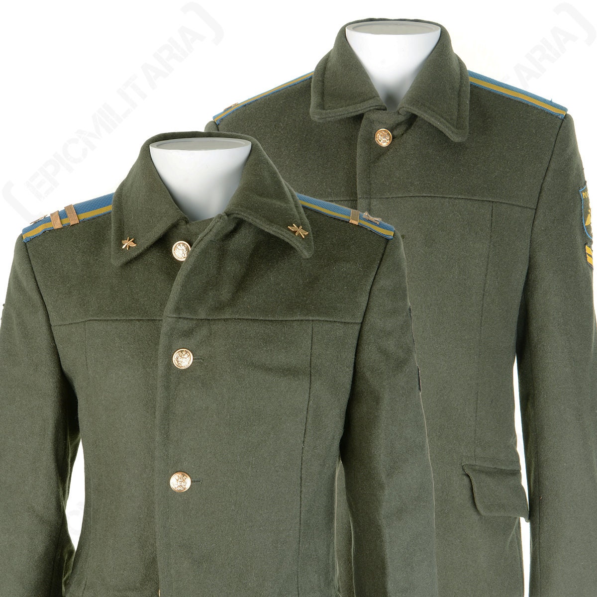 Original Russian Army Air Force Wool Field Coat Warm 90% Wool With Gold ...